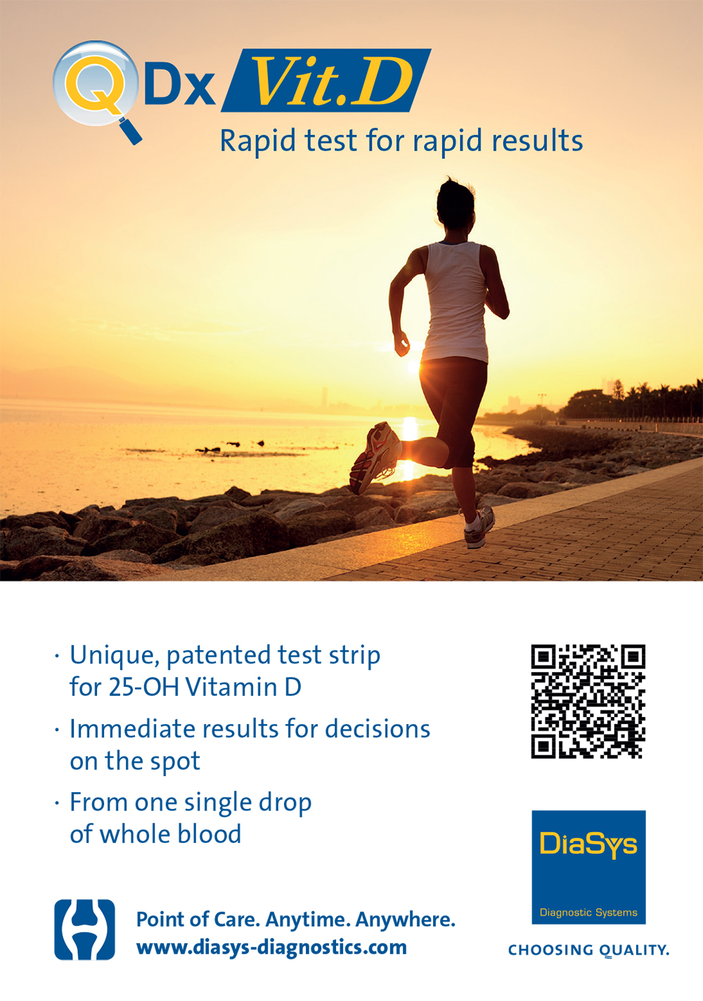 QDx Vit. D Rapid test for rapid results - Clinical Laboratory int.