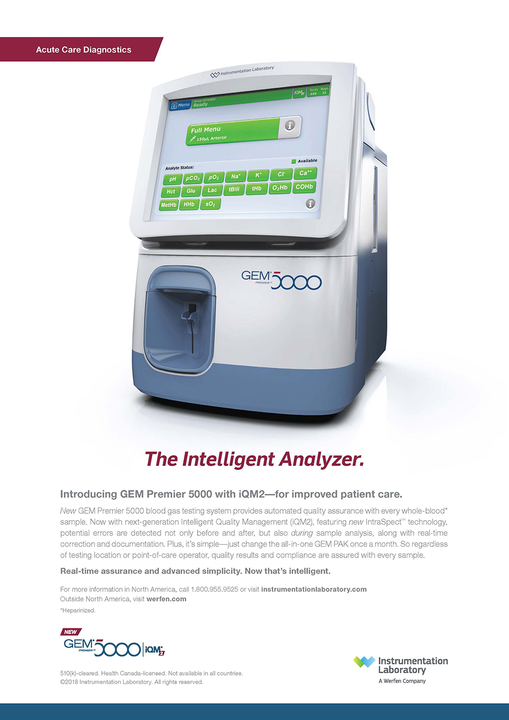 The Intelligent Analyzer. - Clinical Laboratory int.