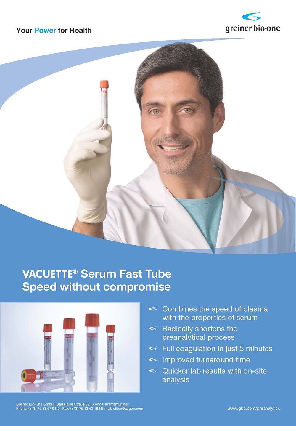 VACUETTE Serum Fast Tube - Clinical Laboratory int.