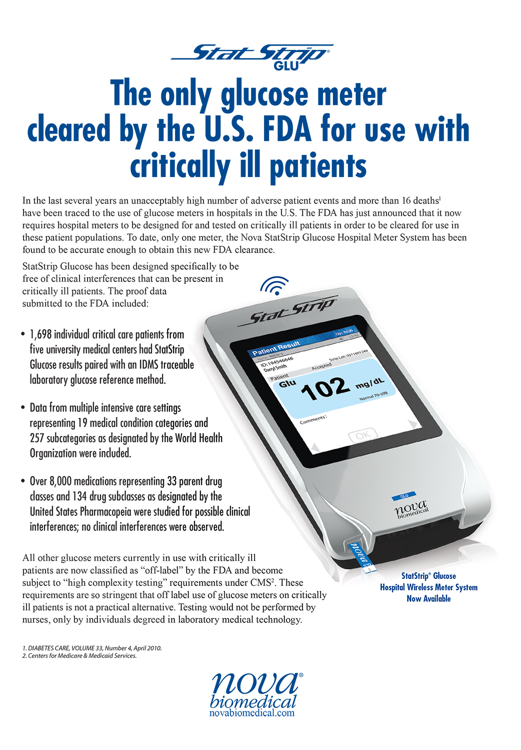 Stat Strip GLU - Clinical Laboratory int.