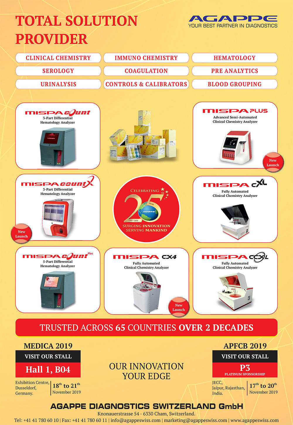 AGAPPE - Total Solution Provider in Diagnostics - Clinical Laboratory int.