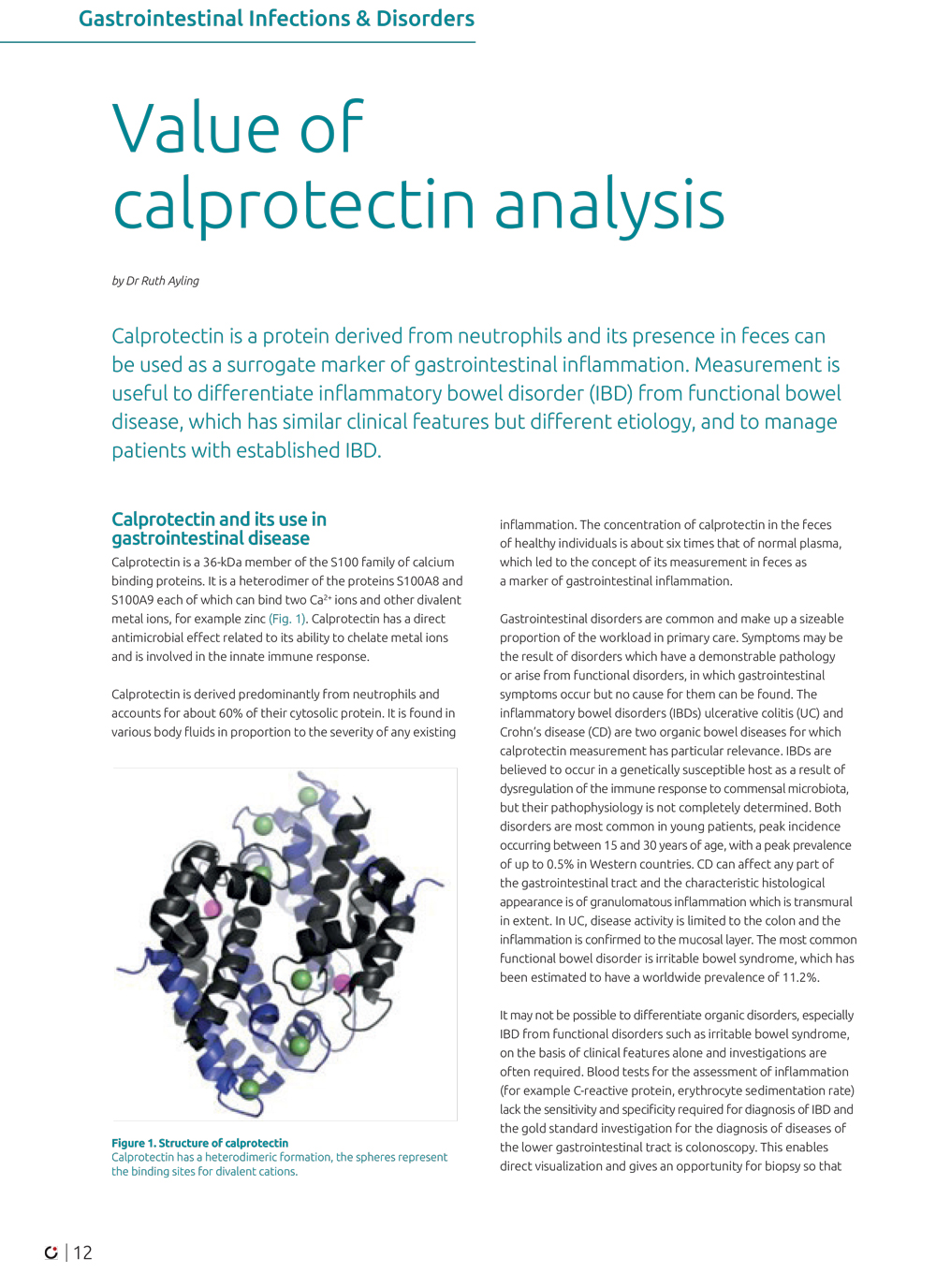 Value of calprotectin analysis - Clinical Laboratory int.