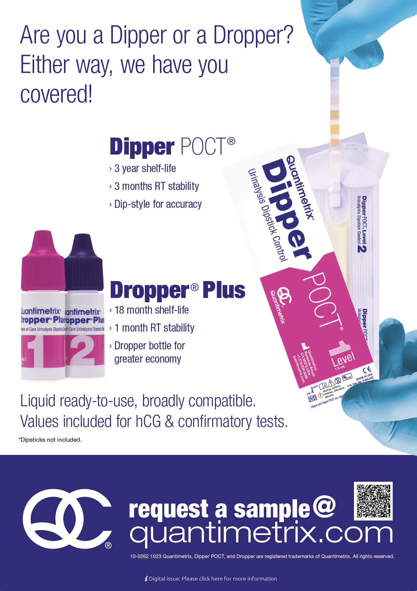 Quantimetrix | Are you a Dipper or a Dropper? Either way, we have you ...